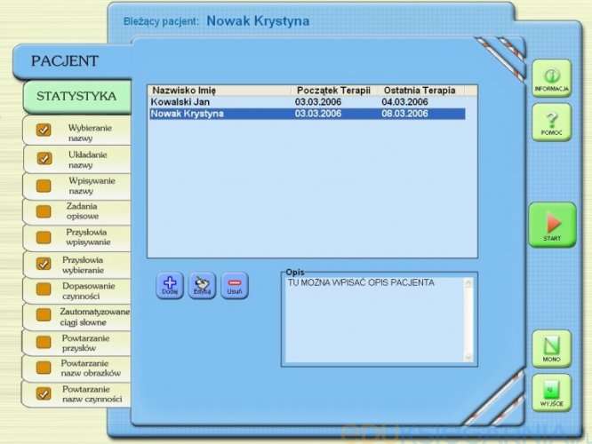 Multimedialna Rehabilitacja Afazji. Część I - wersja gabinetowa ...