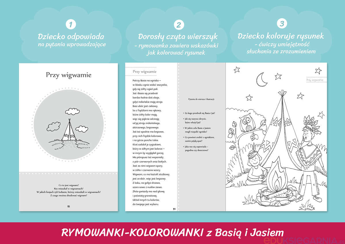 Rymowanki-Kolorowanki z Basią i Jasiem - Eduksiegarnia.pl