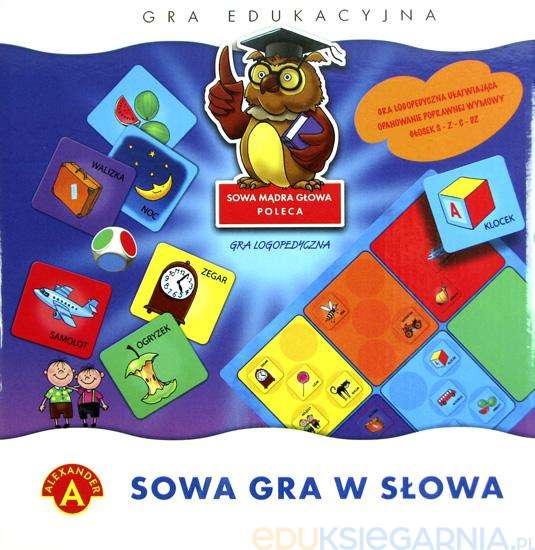 Sowa Mądra Głowa. Sowa. Gra w słowa - gra logopedyczna - Eduksiegarnia.pl