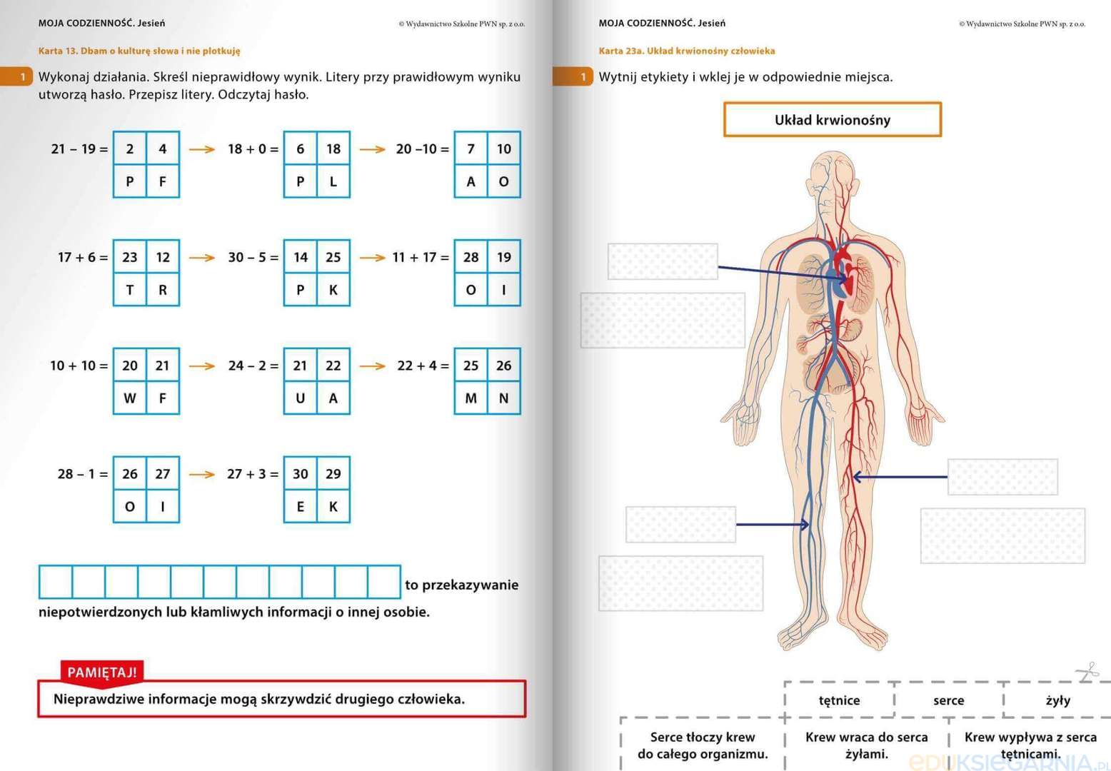 Pewny start. Moja codzienność. Jesień. Karty pracy - Eduksiegarnia.pl