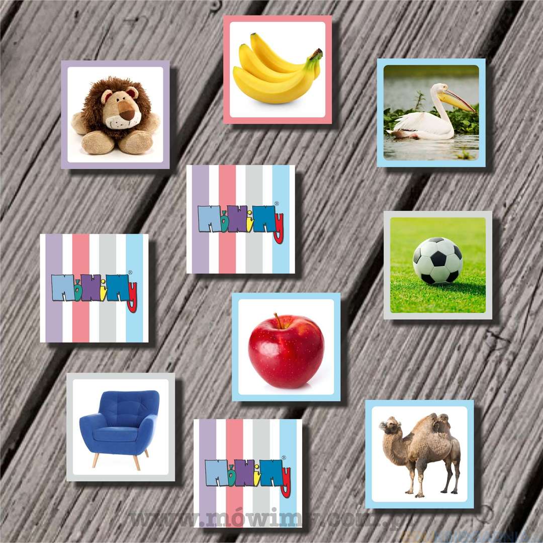 MóWiMy Memo - gra logopedyczna rozwijająca pamięć i mowę dziecka (64 ...