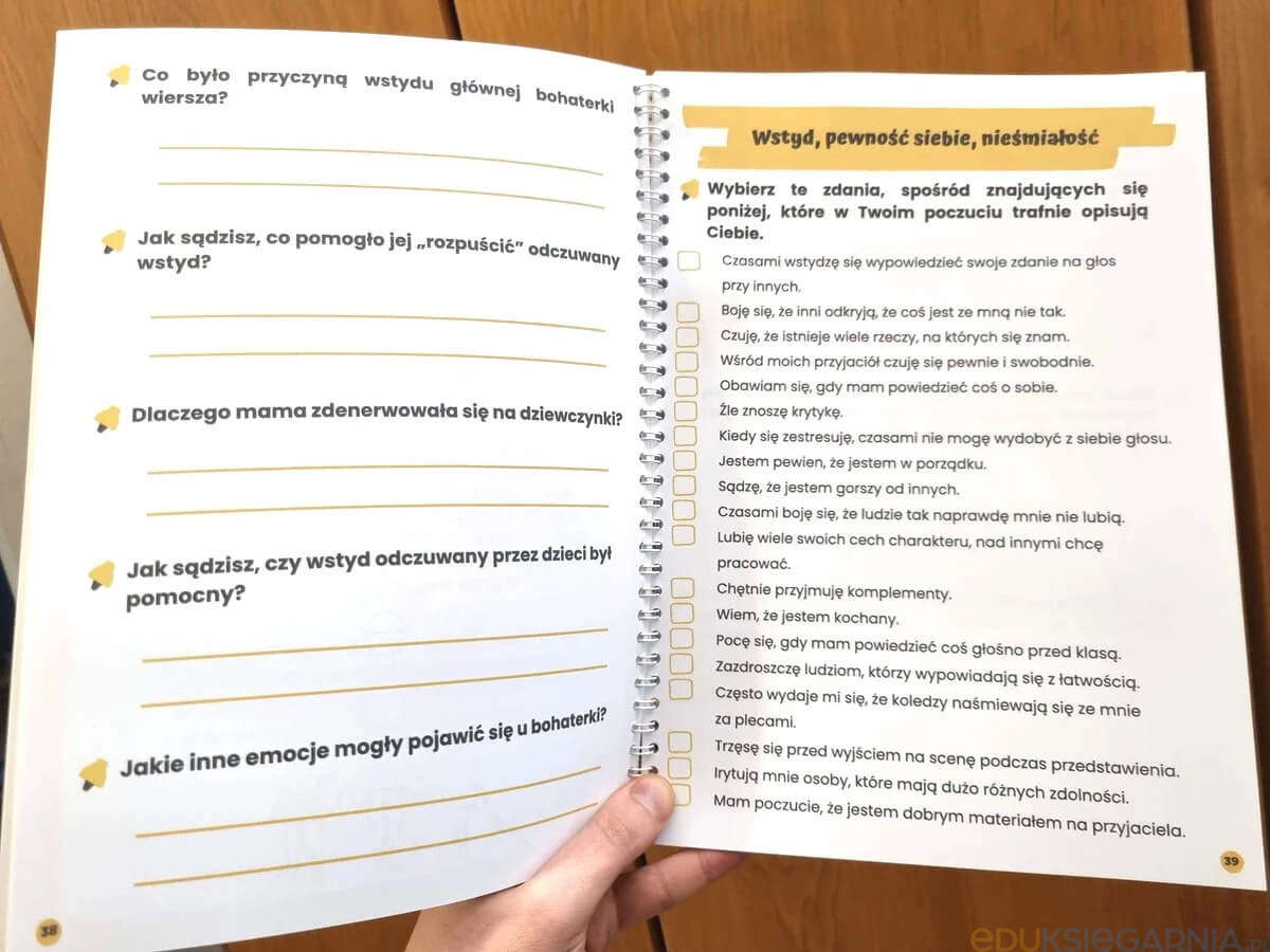 Ależ ja się krępuję! Oswoić wstyd - karty pracy dla dzieci w wieku 7-12 ...