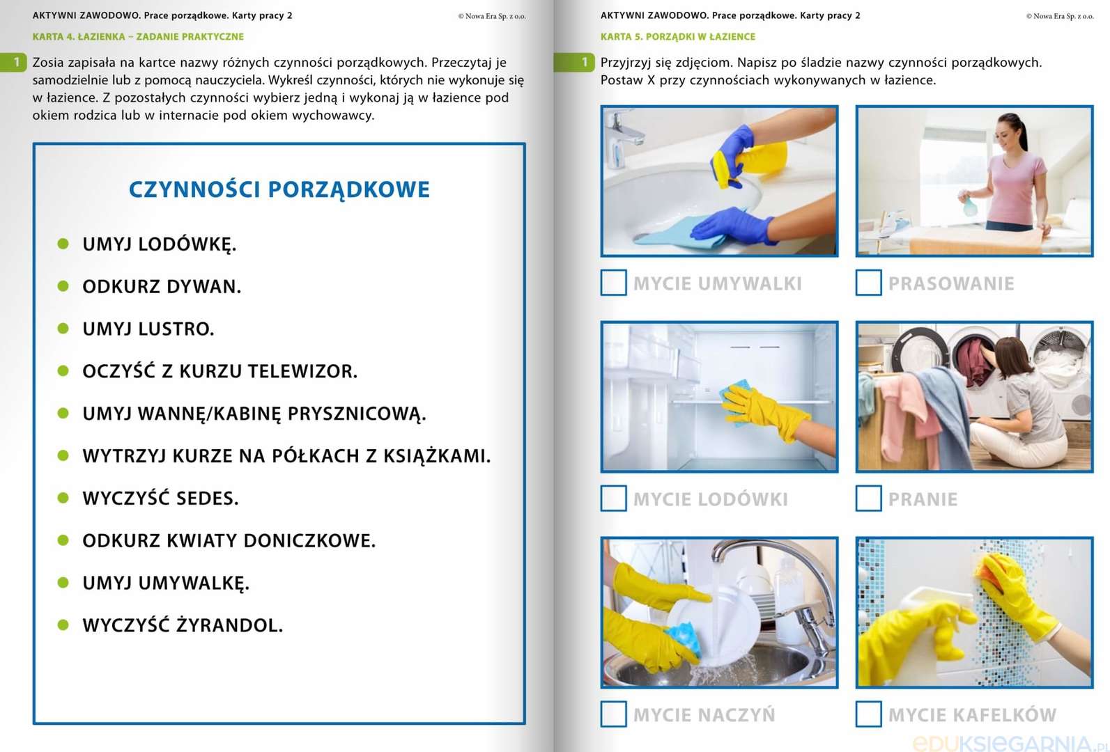 Pewny Start. Aktywni zawodowo. Prace porządkowe. Karty pracy 2 ...