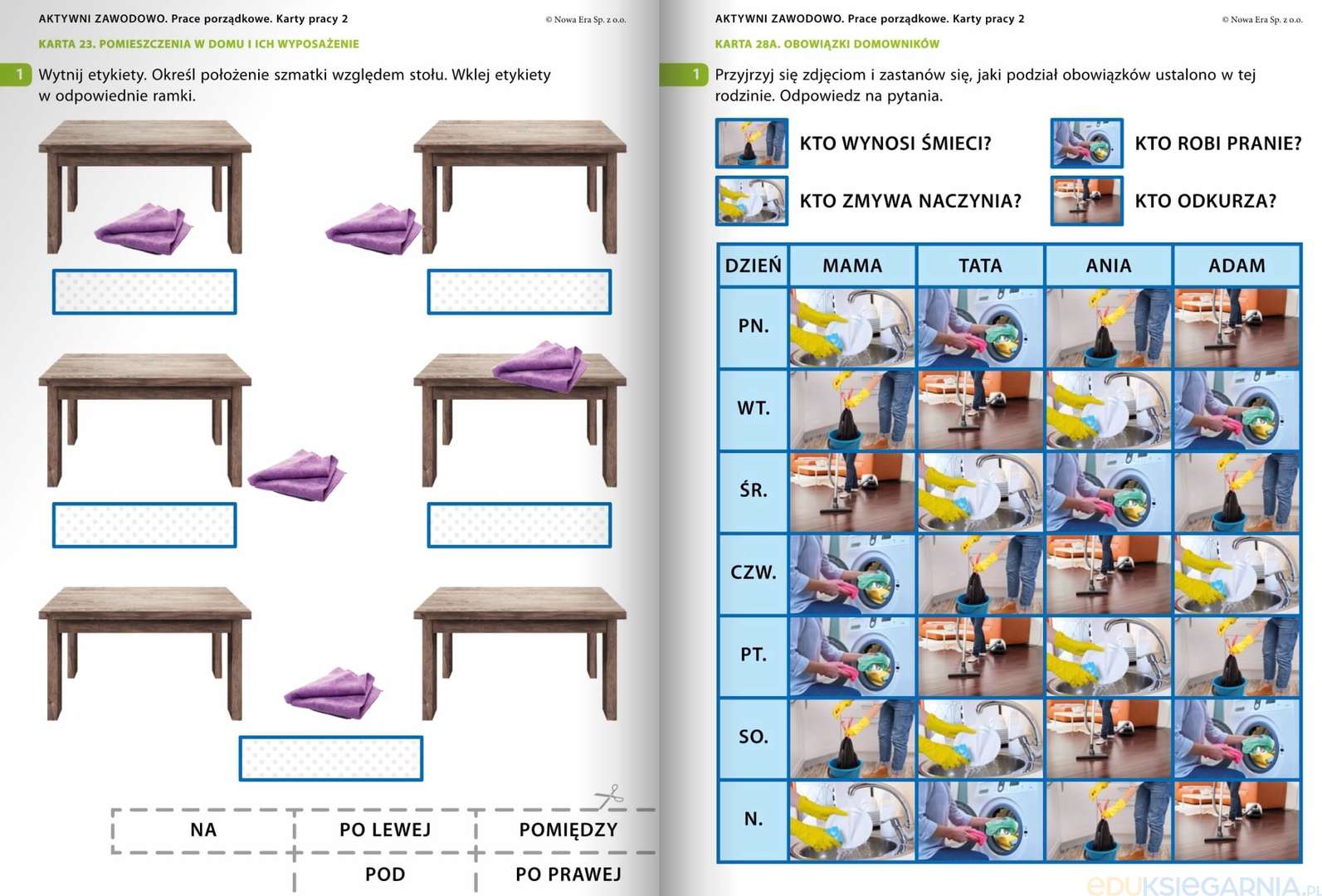 Pewny Start. Aktywni zawodowo. Prace porządkowe. Karty pracy 2 ...