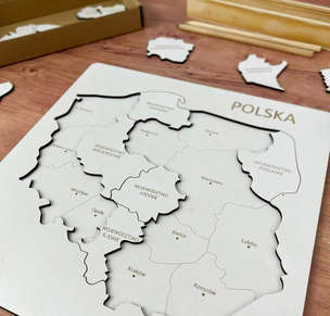 Mapa Polski. Województwa – puzzle edukacyjne - Eduksiegarnia.pl
