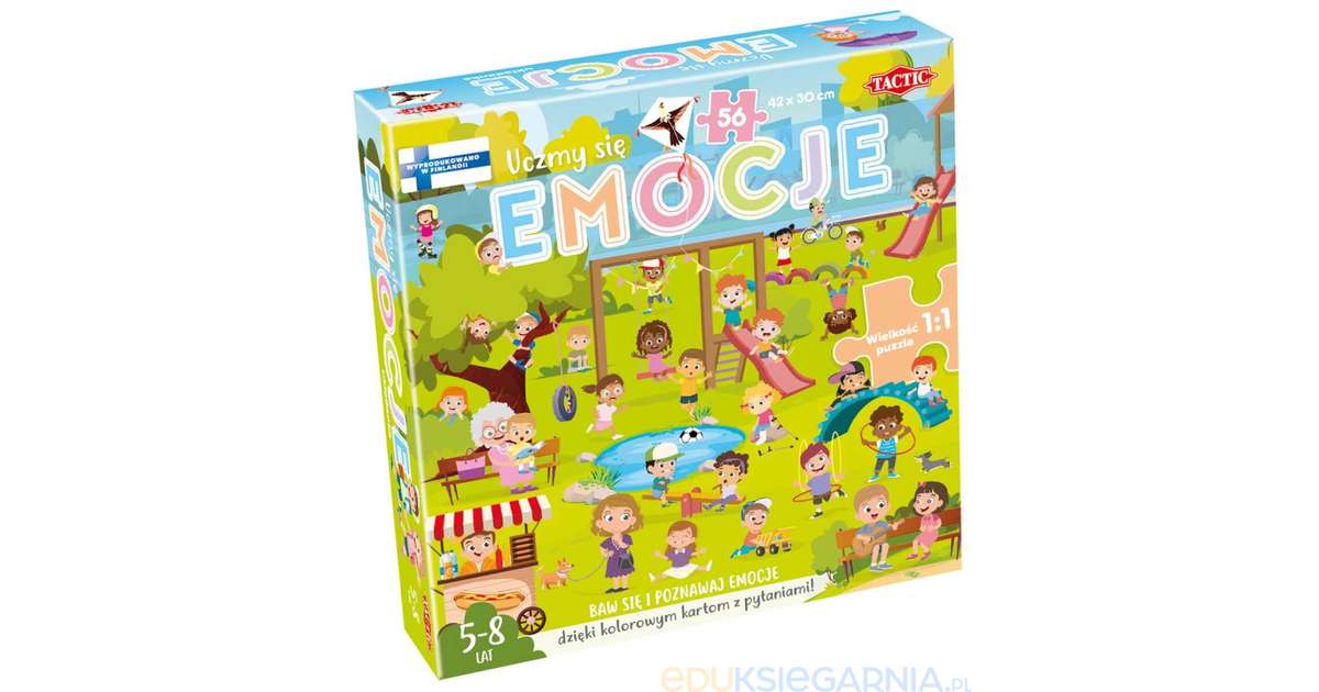Uczmy się. Emocje - puzzle z grą o emocjach - Eduksiegarnia.pl