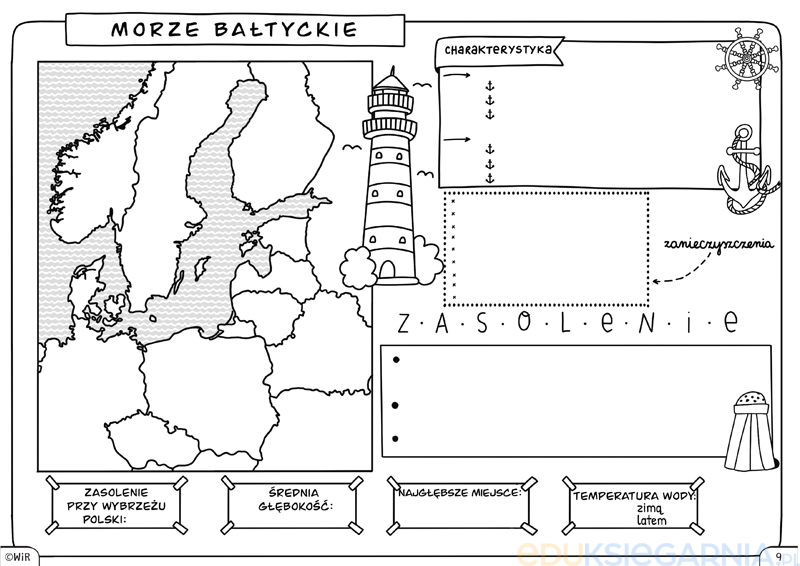 Geografia. Graficzne karty pracy dla klasy 7 - Eduksiegarnia.pl